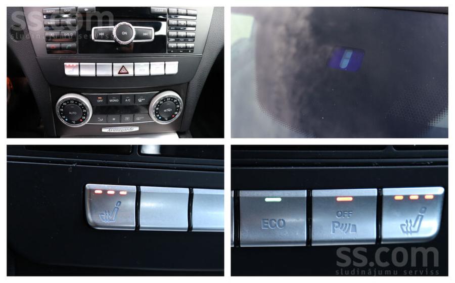 Black Mercedes-Benz c-220 2012 in Riga, with an engine capacity of 2.10 L and mileage of 0 thousand km for 5350 €, photo 31 on AUTOMOTO.COM.LV
