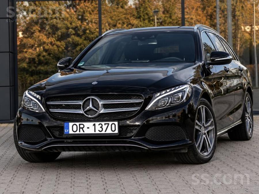 Черный Мерседес Ц 220 2014 в Рига, объемом двигателя 2.20 л и пробегом 218 тыс. км за 11900 €, фото 1 на AUTOMOTO.COM.LV
