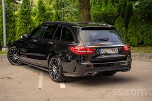 Black Mercedes-Benz c-220 2015 in Riga, with an engine capacity of 2.20 L and mileage of 276 thousand km for 13400 €, photo 7 on AUTOMOTO.COM.LV