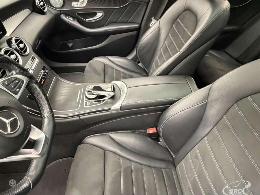 Black Mercedes-Benz c-220 2017 in Vilnius, with an engine capacity of 2.14 L and mileage of 195 thousand km for 13900 €, photo 25 on AUTOMOTO.COM.LV