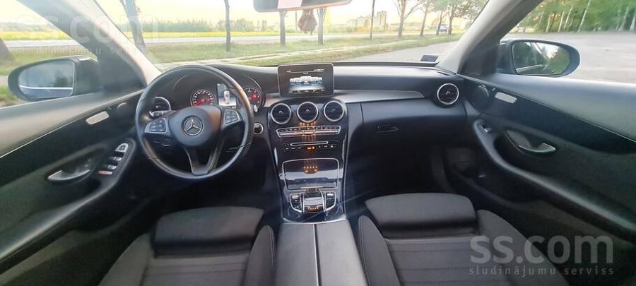 Black Mercedes-Benz c-220 2017 in Cesis, with an engine capacity of 2.20 L and mileage of 247 thousand km for 13900 €, photo 8 on AUTOMOTO.COM.LV