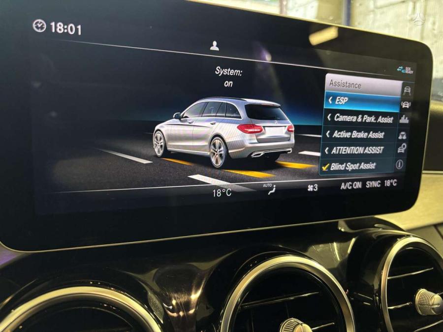 Melns Mercedes-Benz c-220 2018 Jonava, ar dzinēja tilpumu 1.95 L un nobraukumu 234 tūkst. km par 8800 €, foto 25 vietnē AUTOMOTO.COM.LV