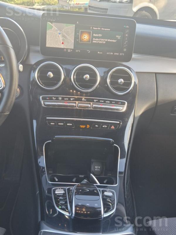 Black Mercedes-Benz c-220 2019 in Riga, with an engine capacity of 2.00 L and mileage of 254 thousand km for 16990 €, photo 11 on AUTOMOTO.COM.LV