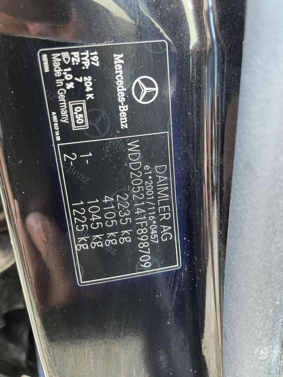 Black Mercedes-Benz c-220 2019 in Vilnius, with an engine capacity of 1.95 L and mileage of 291 thousand km for 16900 €, photo 22 on AUTOMOTO.COM.LV