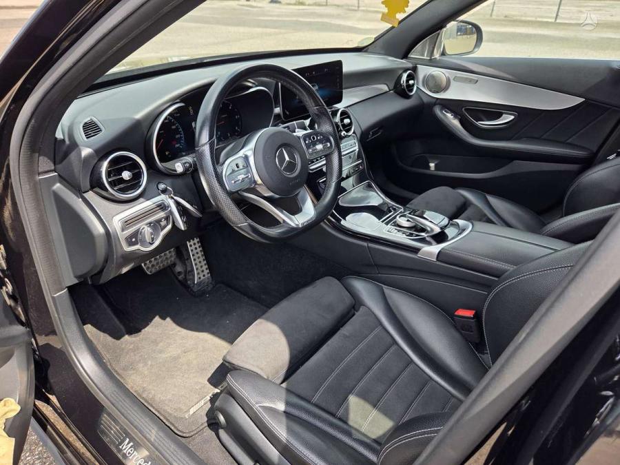 Black Mercedes-Benz c-220 2020 in Kaunas, with an engine capacity of 2.00 L and mileage of 280 thousand km for 16500 €, photo 10 on AUTOMOTO.COM.LV