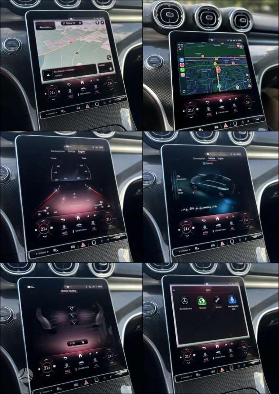 Черный Мерседес Ц 220 2021 в Каунас, объемом двигателя 1.99 л и пробегом 95 тыс. км за 31499 €, фото 29 на AUTOMOTO.COM.LV