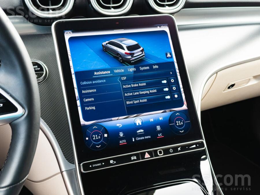 Черный Мерседес Ц 220 2022 в Рига, объемом двигателя 2.00 л и пробегом 64 тыс. км за 28900 €, фото 26 на AUTOMOTO.COM.LV