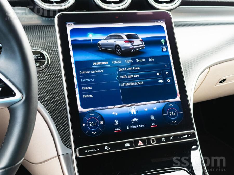 Черный Мерседес Ц 220 2022 в Рига, объемом двигателя 2.00 л и пробегом 64 тыс. км за 28900 €, фото 27 на AUTOMOTO.COM.LV