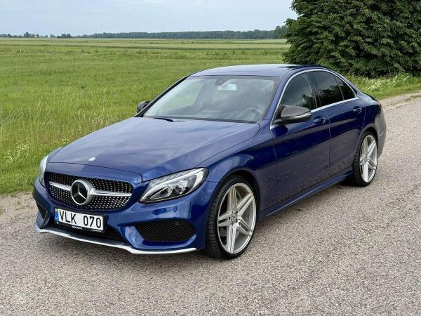 Blue Mercedes-Benz c-220 2016 in Vilkaviskis, with an engine capacity of 2.14 L and mileage of 275 thousand km for 13100 €, photo 1 on AUTOMOTO.COM.LV