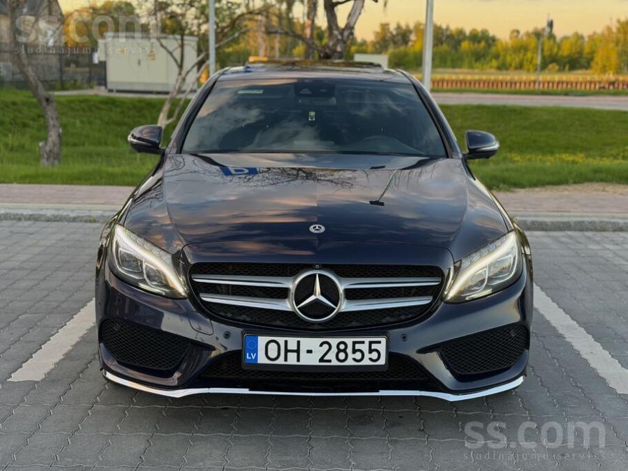 Синий Мерседес Ц 220 2018 в Елгава, объемом двигателя 2.20 л и пробегом 189 тыс. км за 18900 €, фото 3 на AUTOMOTO.COM.LV