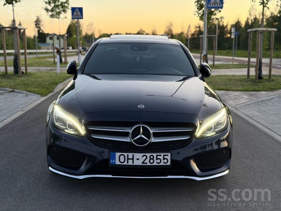 Синий Мерседес Ц 220 2018 в Елгава, объемом двигателя 2.20 л и пробегом 189 тыс. км за 18900 €, фото 13 на AUTOMOTO.COM.LV