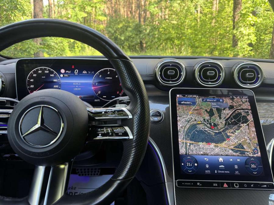 Zils Mercedes-Benz c-220 2021 Kauņa, ar dzinēja tilpumu 1.99 L un nobraukumu 128 tūkst. km par 35000 €, foto 7 vietnē AUTOMOTO.COM.LV