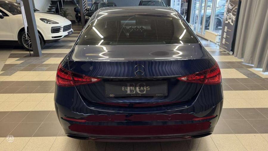 Blue Mercedes-Benz c-220 2021 in Riga, with an engine capacity of 2.00 L and mileage of 141 thousand km for 25990 €, photo 7 on AUTOMOTO.COM.LV