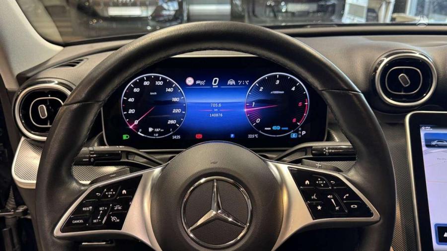 Blue Mercedes-Benz c-220 2021 in Riga, with an engine capacity of 2.00 L and mileage of 141 thousand km for 25990 €, photo 20 on AUTOMOTO.COM.LV