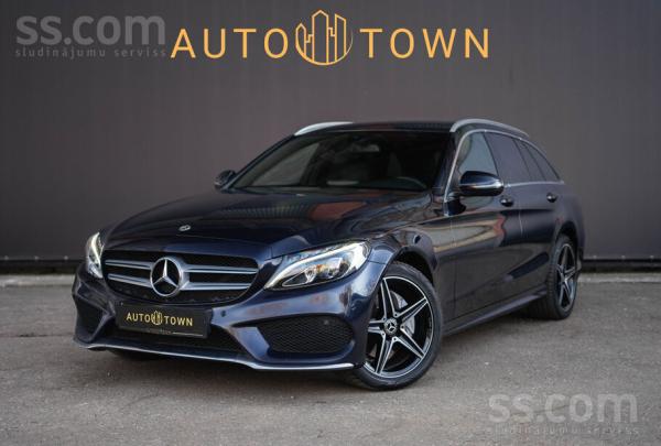 Blue Mercedes-Benz c-220 2018 in Riga, with an engine capacity of 2.20 L and mileage of 288 thousand km for 14990 €, photo 1 on AUTOMOTO.COM.LV