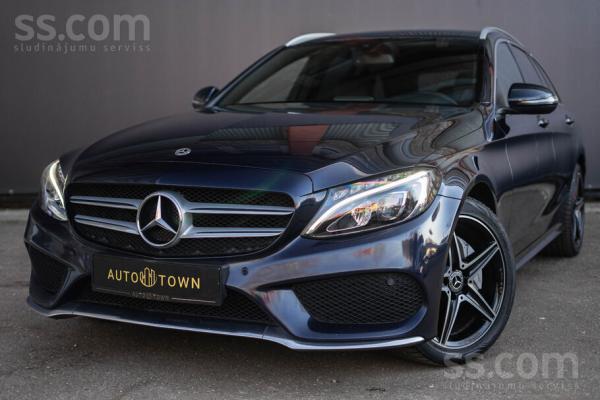Blue Mercedes-Benz c-220 2018 in Riga, with an engine capacity of 2.20 L and mileage of 288 thousand km for 14990 €, photo 2 on AUTOMOTO.COM.LV