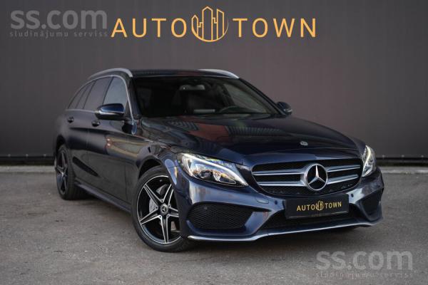 Blue Mercedes-Benz c-220 2018 in Riga, with an engine capacity of 2.20 L and mileage of 288 thousand km for 14990 €, photo 4 on AUTOMOTO.COM.LV