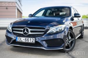 Blue Mercedes-Benz c-220 2018 in Riga, with an engine capacity of 2.20 L and mileage of 288 thousand km for 14990 €, photo 3 on AUTOMOTO.COM.LV
