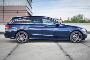 Blue Mercedes-Benz c-220 2018 in Riga, with an engine capacity of 2.20 L and mileage of 288 thousand km for 14990 €, photo 8 on AUTOMOTO.COM.LV