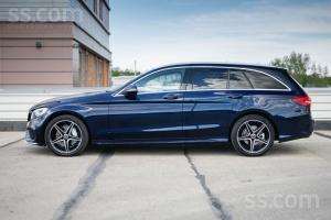 Blue Mercedes-Benz c-220 2018 in Riga, with an engine capacity of 2.20 L and mileage of 288 thousand km for 14990 €, photo 12 on AUTOMOTO.COM.LV