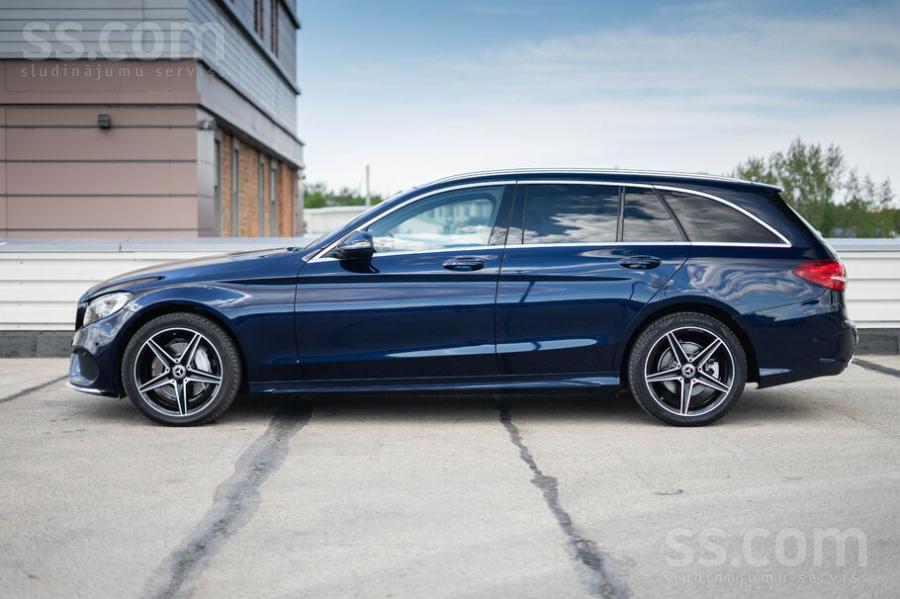 Blue Mercedes-Benz c-220 2018 in Riga, with an engine capacity of 2.20 L and mileage of 288 thousand km for 14990 €, photo 12 on AUTOMOTO.COM.LV