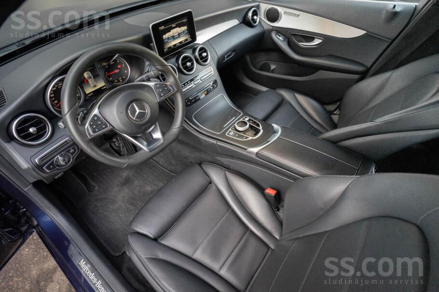 Blue Mercedes-Benz c-220 2018 in Riga, with an engine capacity of 2.20 L and mileage of 288 thousand km for 14990 €, photo 13 on AUTOMOTO.COM.LV