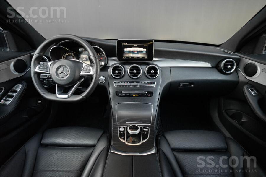 Blue Mercedes-Benz c-220 2018 in Riga, with an engine capacity of 2.20 L and mileage of 288 thousand km for 14990 €, photo 15 on AUTOMOTO.COM.LV