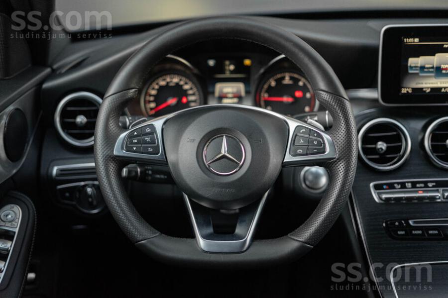 Blue Mercedes-Benz c-220 2018 in Riga, with an engine capacity of 2.20 L and mileage of 288 thousand km for 14990 €, photo 16 on AUTOMOTO.COM.LV
