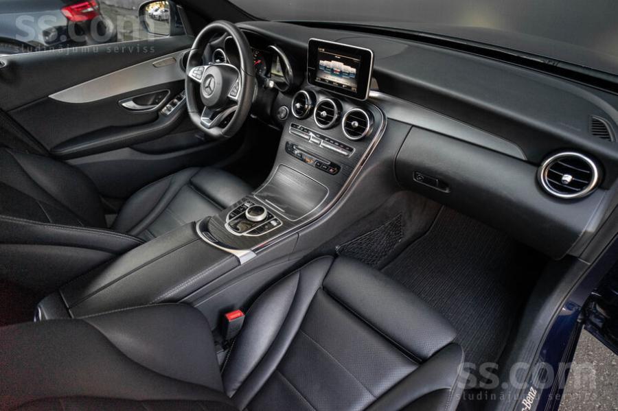 Blue Mercedes-Benz c-220 2018 in Riga, with an engine capacity of 2.20 L and mileage of 288 thousand km for 14990 €, photo 32 on AUTOMOTO.COM.LV