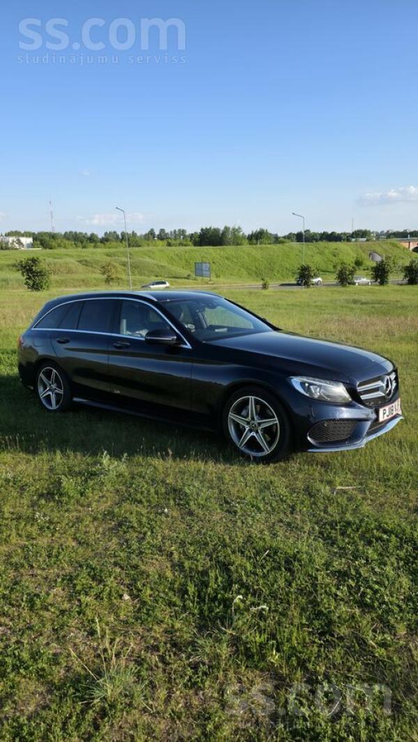 Blue Mercedes-Benz c-220 2018 in Daugavpils, with an engine capacity of 2.20 L and mileage of 215 thousand km for 8350 €, photo 1 on AUTOMOTO.COM.LV