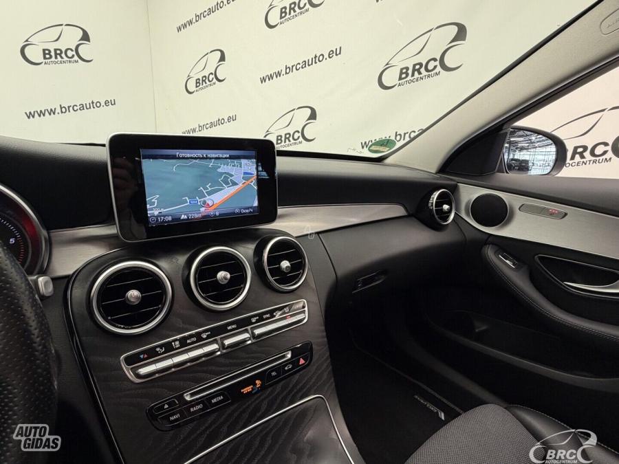Синий Мерседес Ц 220 2018 в Авиженяй, объемом двигателя 2.10 л и пробегом 271 тыс. км за 12500 €, фото 28 на AUTOMOTO.COM.LV