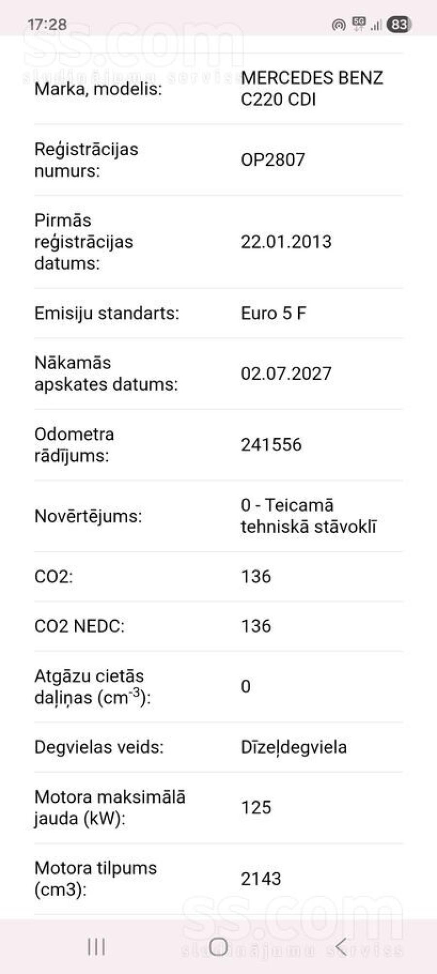 Brūns Mercedes-Benz c-220 2013 Valmiera, ar dzinēja tilpumu 2.10 L un nobraukumu 242 tūkst. km par 7800 €, foto 20 vietnē AUTOMOTO.COM.LV