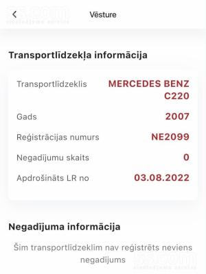 Pelēks Mercedes-Benz c-220 2007 Rīga, ar dzinēja tilpumu 2.10 L un nobraukumu 0 tūkst. km par 3250 €, foto 33 vietnē AUTOMOTO.COM.LV