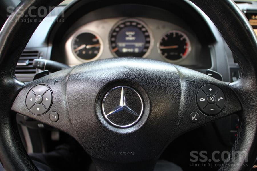 Grey Mercedes-Benz c-220 2007 in Riga, with an engine capacity of 2.20 L and mileage of 315 thousand km for 3950 €, photo 16 on AUTOMOTO.COM.LV