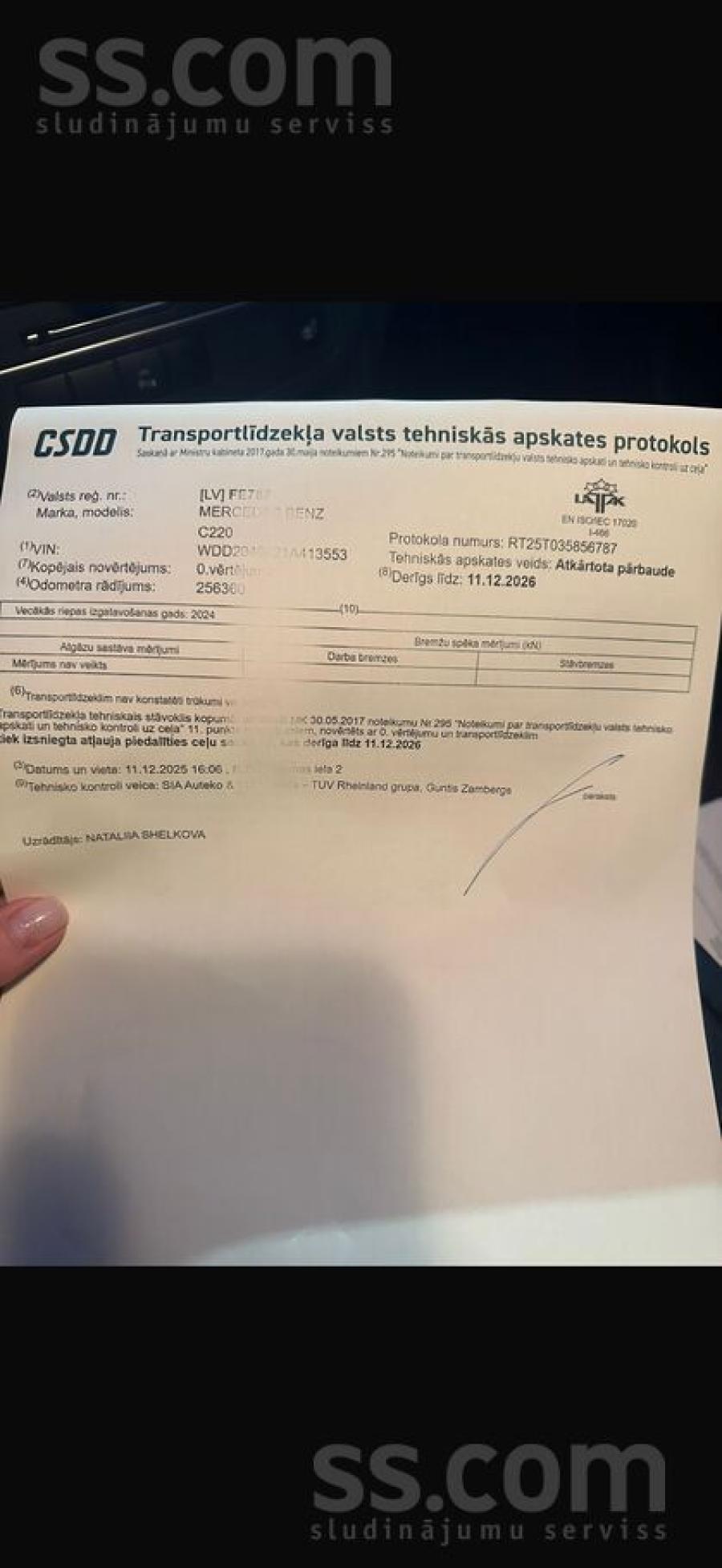 Pelēks Mercedes-Benz c-220 2010 Rīga, ar dzinēja tilpumu 2.10 L un nobraukumu 264 tūkst. km par 5600 €, foto 22 vietnē AUTOMOTO.COM.LV