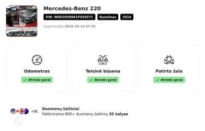 Pelēks Mercedes-Benz c-220 2014 Kauņa, ar dzinēja tilpumu 2.14 L un nobraukumu 260 tūkst. km par 15500 €, foto 17 vietnē AUTOMOTO.COM.LV