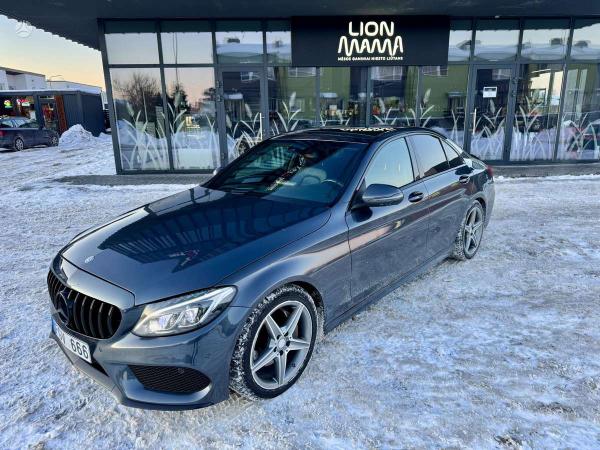 Grey Mercedes-Benz c-220 2016 in Kaunas, with an engine capacity of 2.14 L and mileage of 370 thousand km for 14500 €, photo 1 on AUTOMOTO.COM.LV