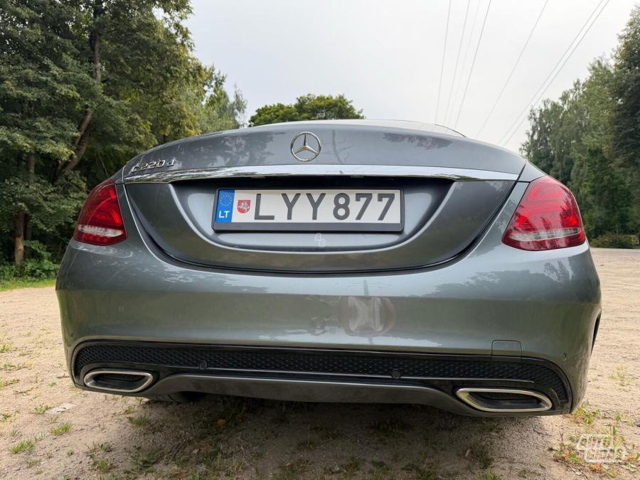 Grey Mercedes-Benz c-220 2017 in Vilnius, with an engine capacity of 2.20 L and mileage of 153 thousand km for 17900 €, photo 7 on AUTOMOTO.COM.LV
