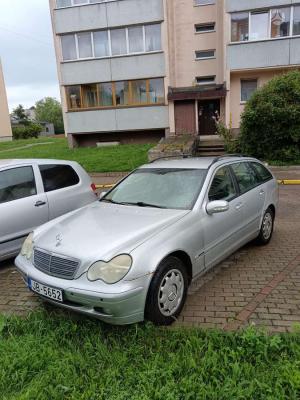 Grey Mercedes-Benz c-220 2003 in Liepaja, with an engine capacity of 2.20 L and mileage of 347 thousand km for 1500 €, photo  on AUTOMOTO.COM.LV