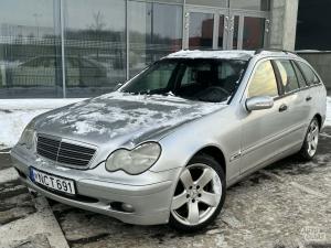 Pelēks Mercedes-Benz c-220 2003 Panevēža, ar dzinēja tilpumu 2.20 L un nobraukumu 400 tūkst. km par 970 €, foto  vietnē AUTOMOTO.COM.LV
