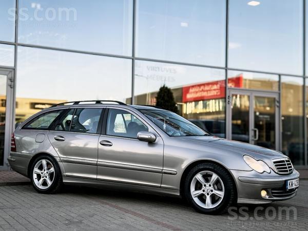 Grey Mercedes-Benz c-220 2005 in Riga, with an engine capacity of 2.20 L and mileage of 345 thousand km for 2750 €, photo 7 on AUTOMOTO.COM.LV