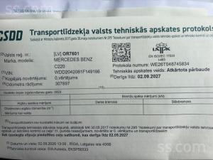 Pelēks Mercedes-Benz c-220 2008 Rīga, ar dzinēja tilpumu 2.20 L un nobraukumu 308 tūkst. km par 3900 €, foto 23 vietnē AUTOMOTO.COM.LV