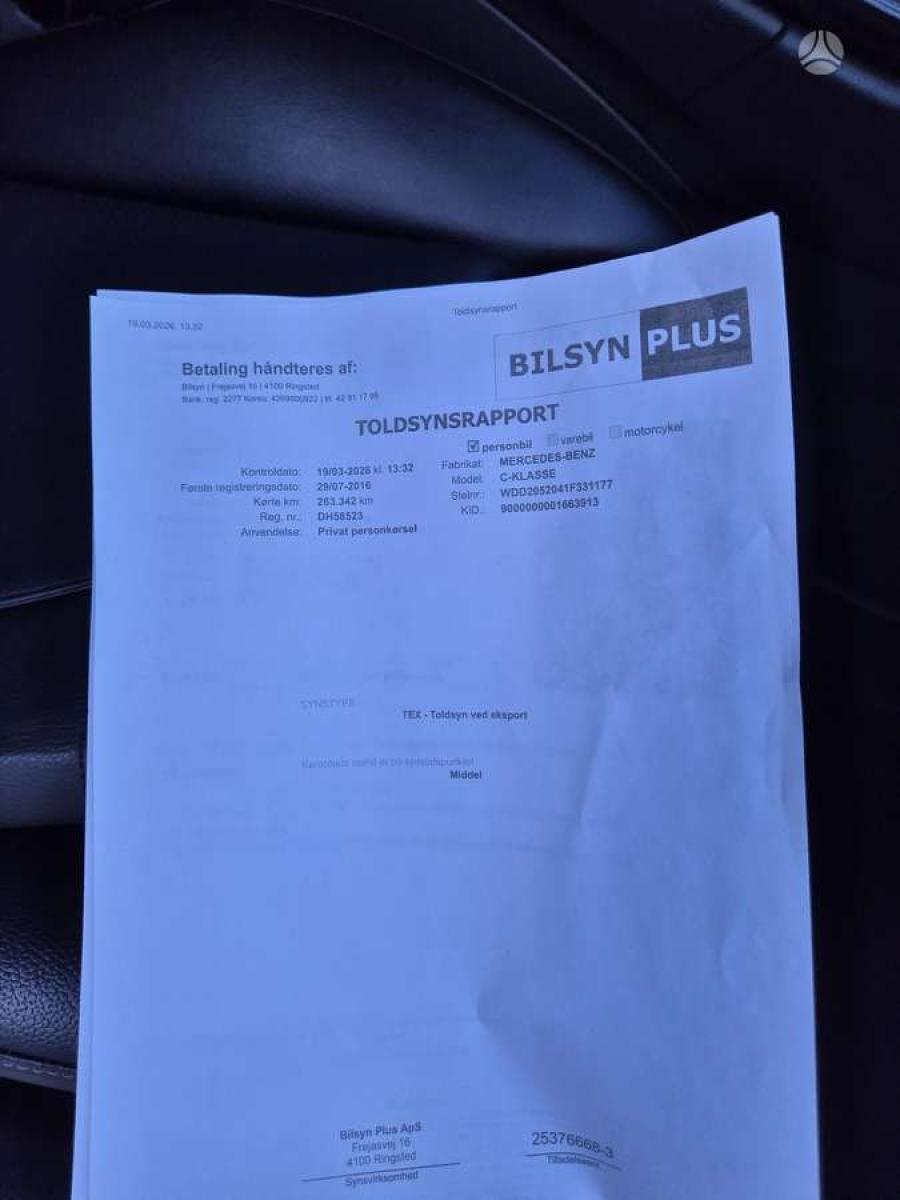 Pelēks Mercedes-Benz c-220 2016 Utena, ar dzinēja tilpumu 2.14 L un nobraukumu 263 tūkst. km par 8990 €, foto 22 vietnē AUTOMOTO.COM.LV