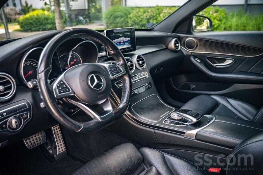 Grey Mercedes-Benz c-220 2017 in Riga, with an engine capacity of 2.20 L and mileage of 0 thousand km for 13990 €, photo 10 on AUTOMOTO.COM.LV