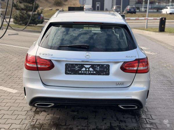 Grey Mercedes-Benz c-220 2018 in Vilnius, with an engine capacity of 1.95 L and mileage of 159 thousand km for 15950 €, photo 6 on AUTOMOTO.COM.LV