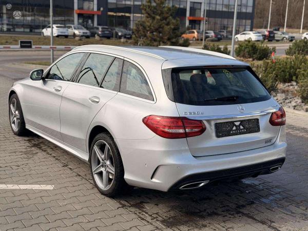 Grey Mercedes-Benz c-220 2018 in Vilnius, with an engine capacity of 1.95 L and mileage of 159 thousand km for 15950 €, photo 7 on AUTOMOTO.COM.LV