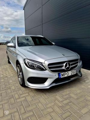 Grey Mercedes-Benz c-220 2018 in Kaunas, with an engine capacity of 2.14 L and mileage of 345 thousand km for 12600 €, photo 3 on AUTOMOTO.COM.LV