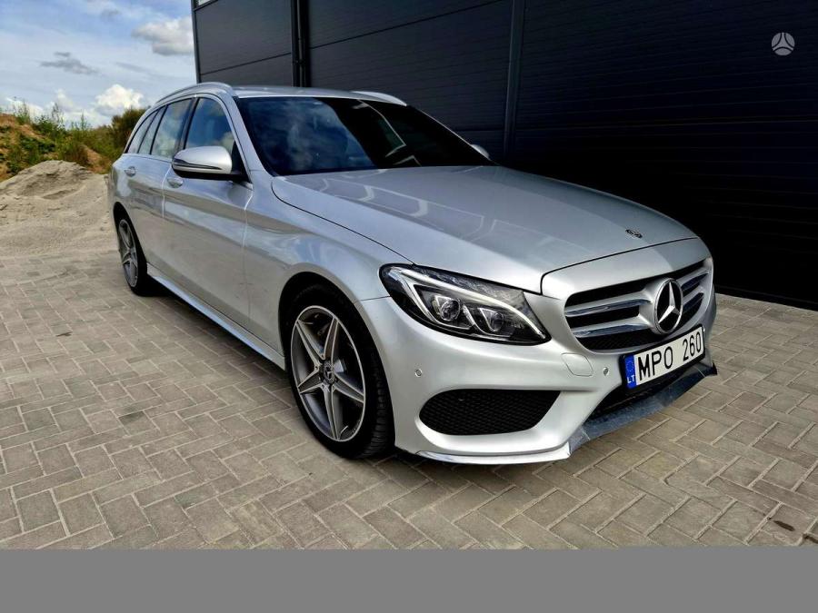 Grey Mercedes-Benz c-220 2018 in Kaunas, with an engine capacity of 2.14 L and mileage of 345 thousand km for 12600 €, photo 6 on AUTOMOTO.COM.LV