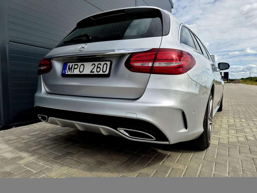 Grey Mercedes-Benz c-220 2018 in Kaunas, with an engine capacity of 2.14 L and mileage of 345 thousand km for 12600 €, photo 7 on AUTOMOTO.COM.LV