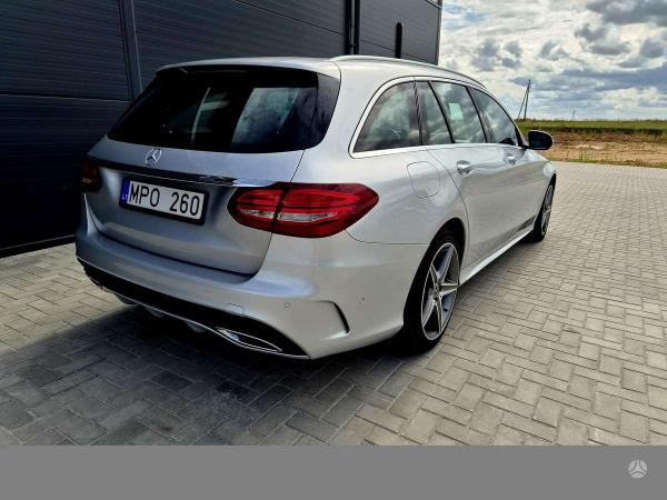Grey Mercedes-Benz c-220 2018 in Kaunas, with an engine capacity of 2.14 L and mileage of 345 thousand km for 12600 €, photo 8 on AUTOMOTO.COM.LV